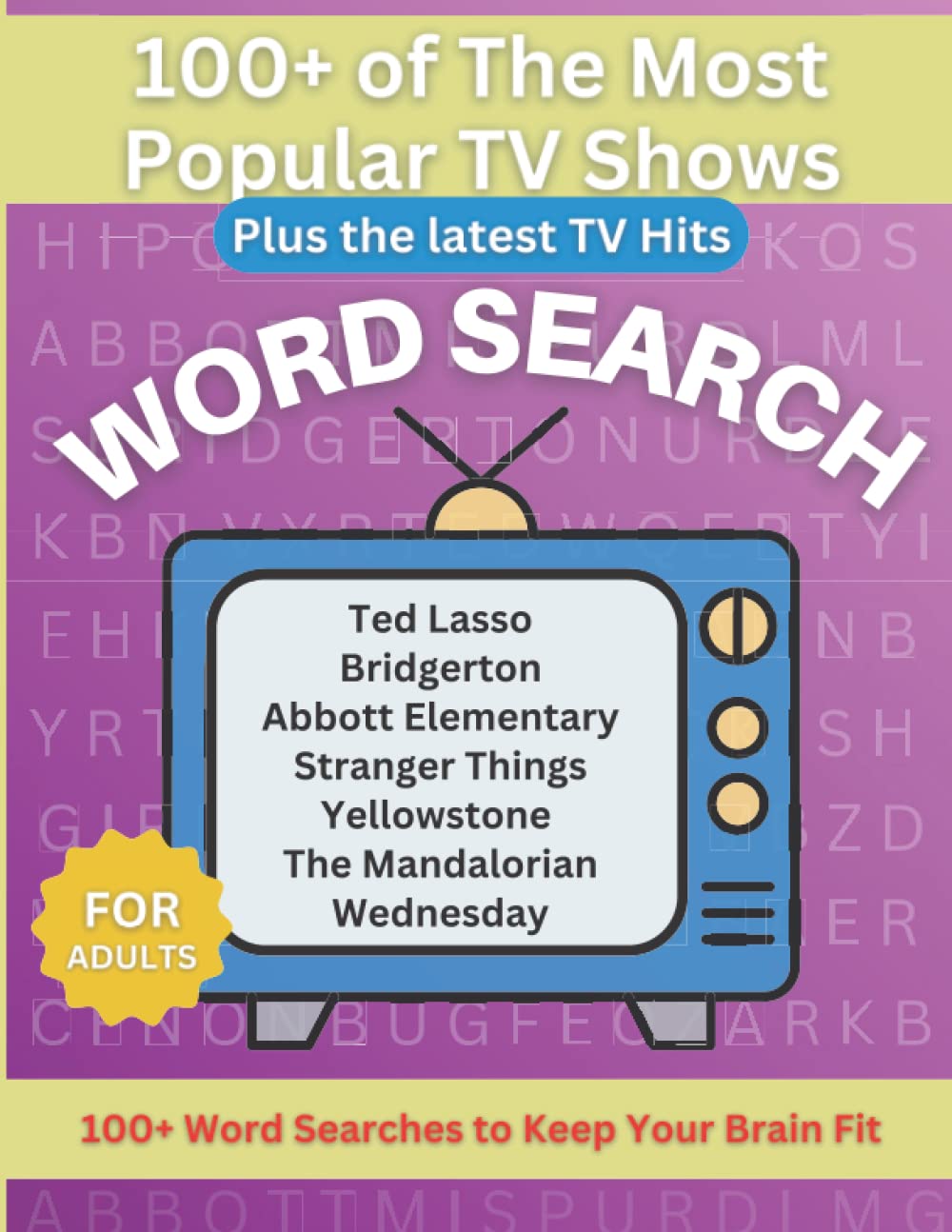100+ of The Most Popular TV Shows Word Search Book: TV Word Search Book ...