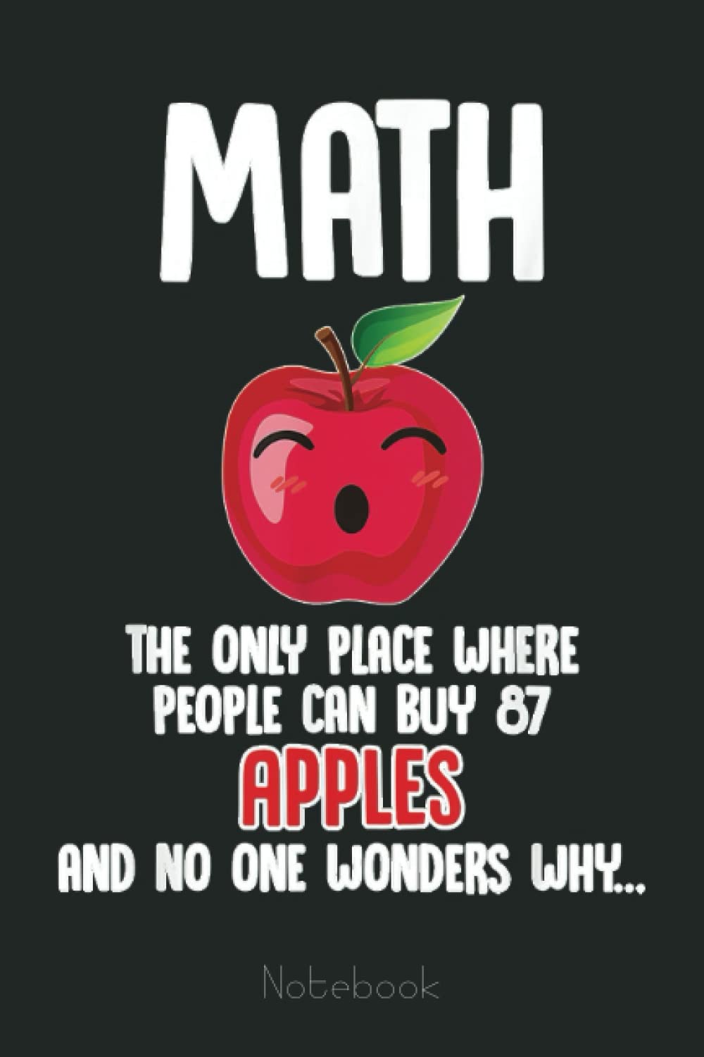 Math Teacher Humor Apple Calculation Mathematician Jokes Graph Notebook ...