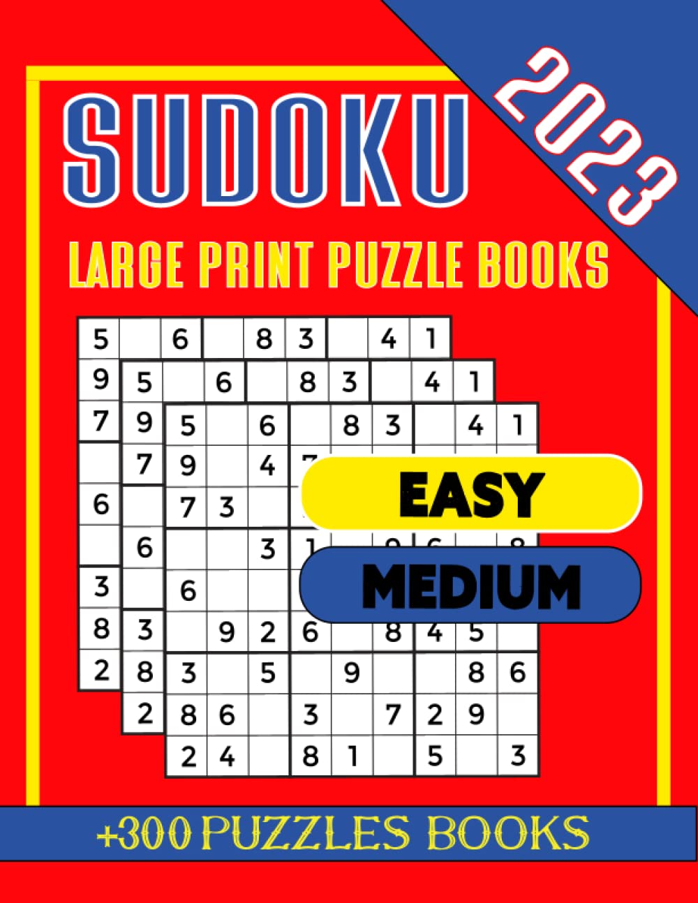 2022-2023 Sudoku Easy to Medium Large Print Puzzle Books for Adults ...