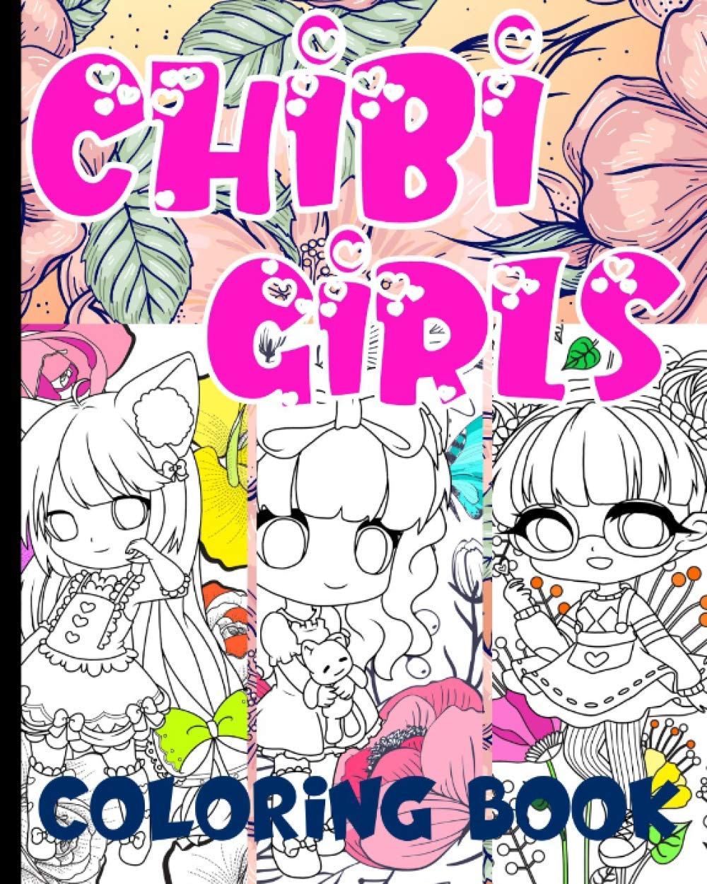 Chibi Girls Coloring Book: Cute Anime Kawaii Girls by Lynka Perk ...
