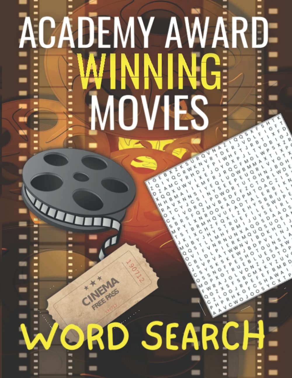 Academy Award Winning Movies Word Search: Classic Hollywood Cinema and ...