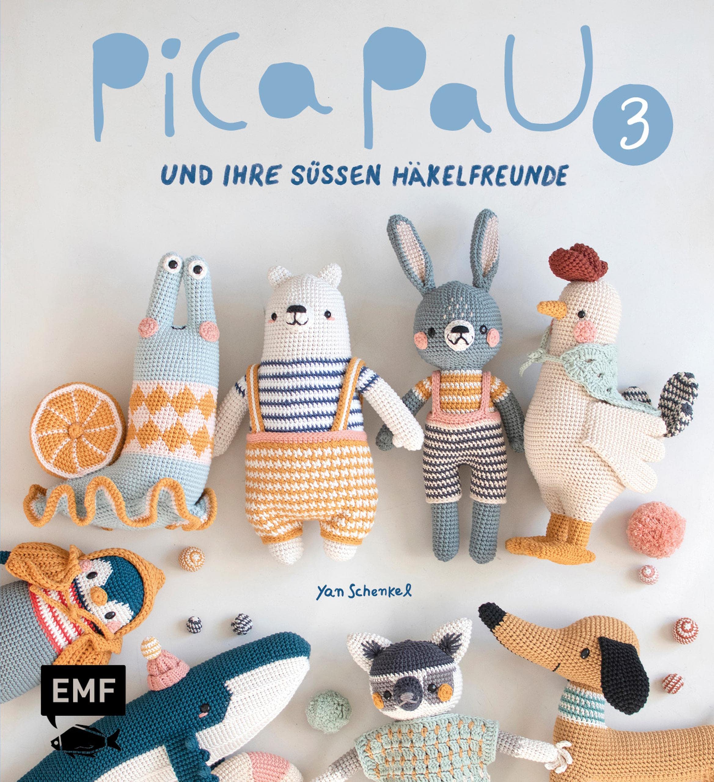 Pica Pau und ihre süßen Häkelfreunde – Band 3: Eichhörnchen, Giraffe, Igel und Co. häkeln by Yan ...