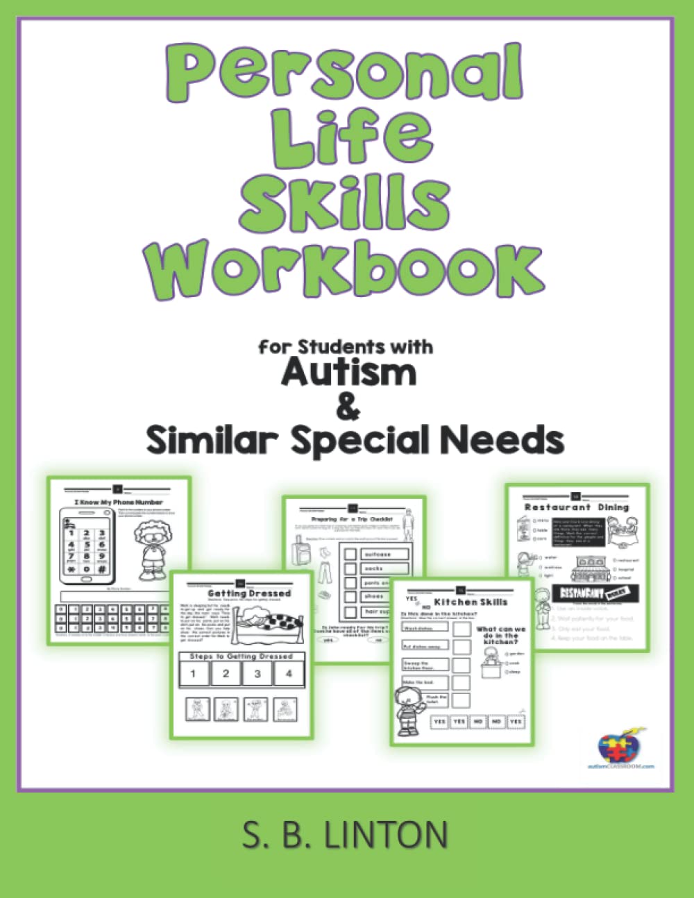 Personal Life Skills Printables Workbook: for Students with Autism ...