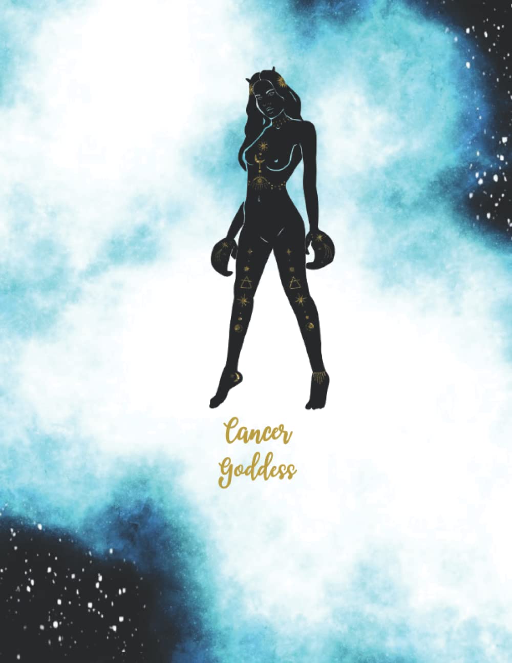Cancer Goddess: Zodiac Journal, 8.5 x 11 Lined Notebook with 100 pages ...