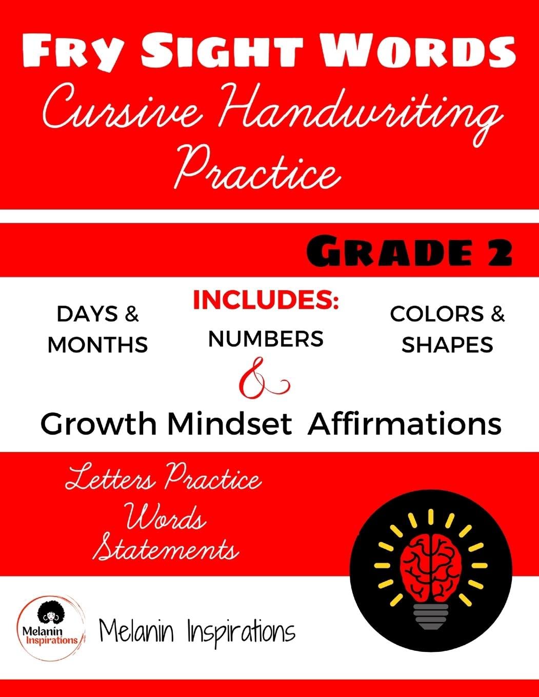 Cursive Handwriting Practice, FRY High Frequency Sight Words, Growth ...