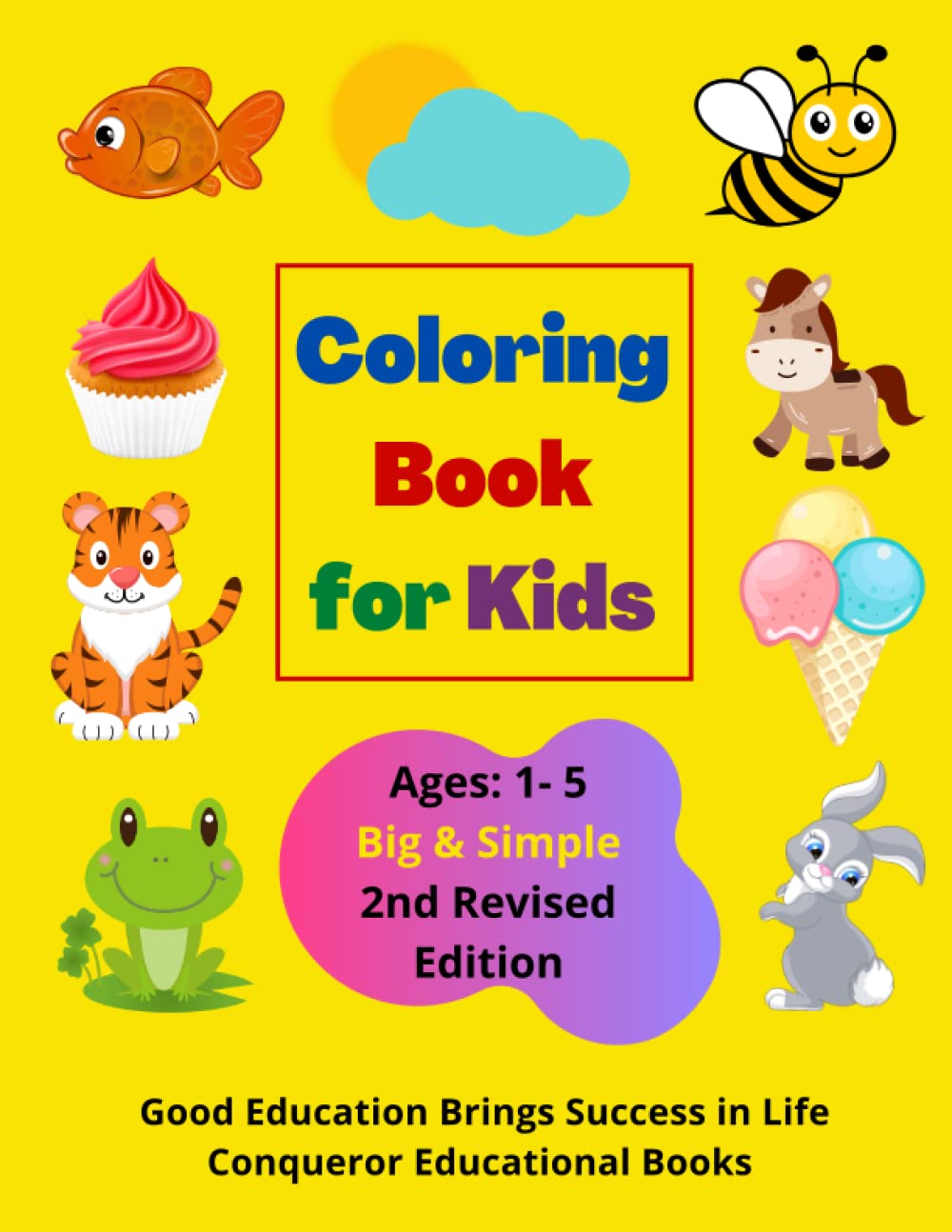 Coloring Book for Kids Ages 1-5: 60 Pages of Activity & Coloring Book ...