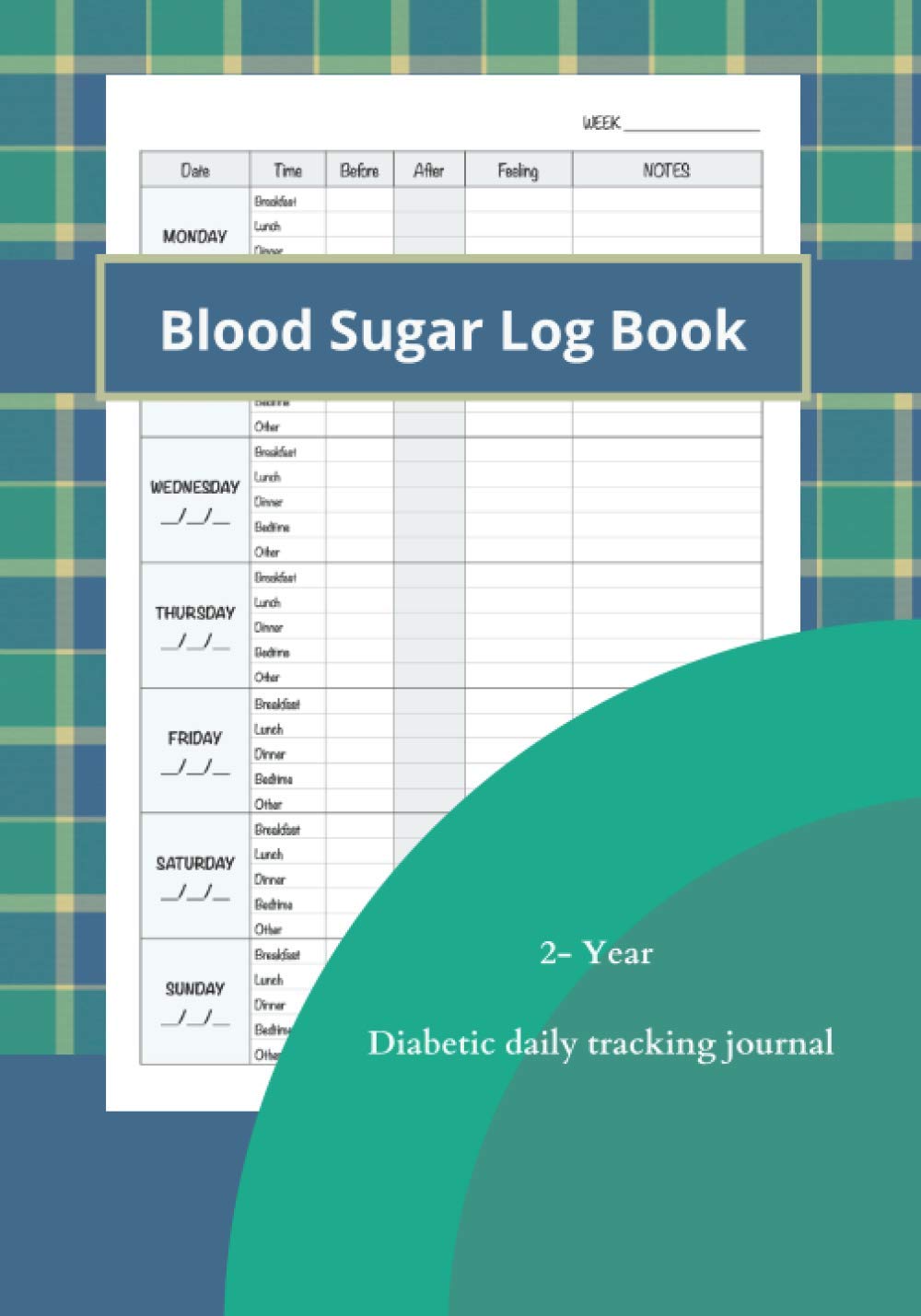 Blood Sugar Log Book: Diabetic daily journal tracker, Diary glucose ...