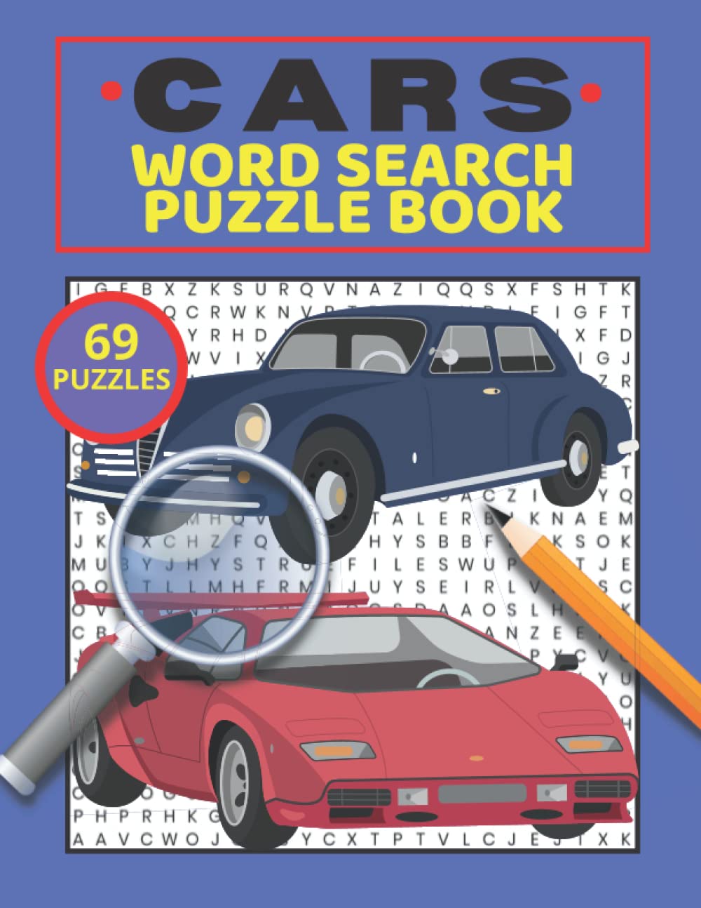 Cars Word Search Puzzle Book: Wordsearch Large Print, Gift for Car ...