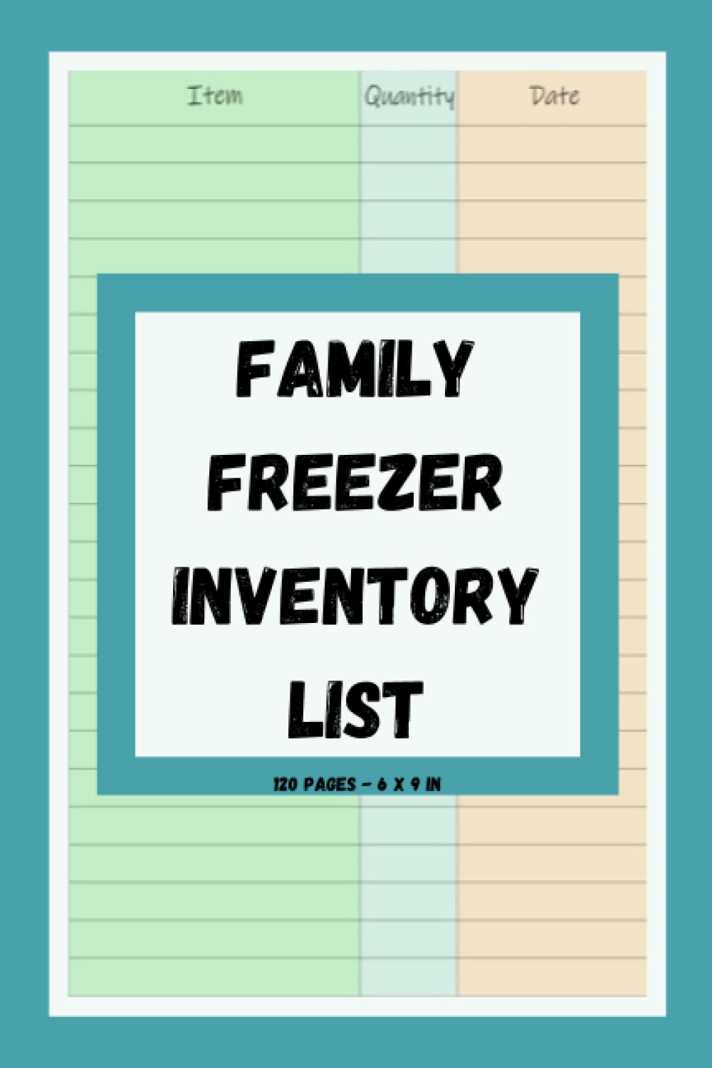 Family Freezer Inventory List: Fridge And Freezer Checklist For Home ...