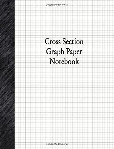 Cross Section Graph Paper Notebook: 1/8” Cross Section Rule, 80 Pages ...