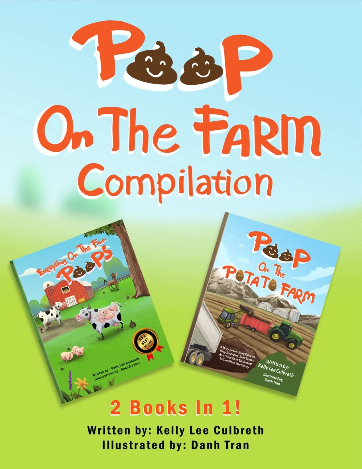 Poop On The Farm Compilation: TWO BOOKS IN ONE! Learn How an Illinois ...