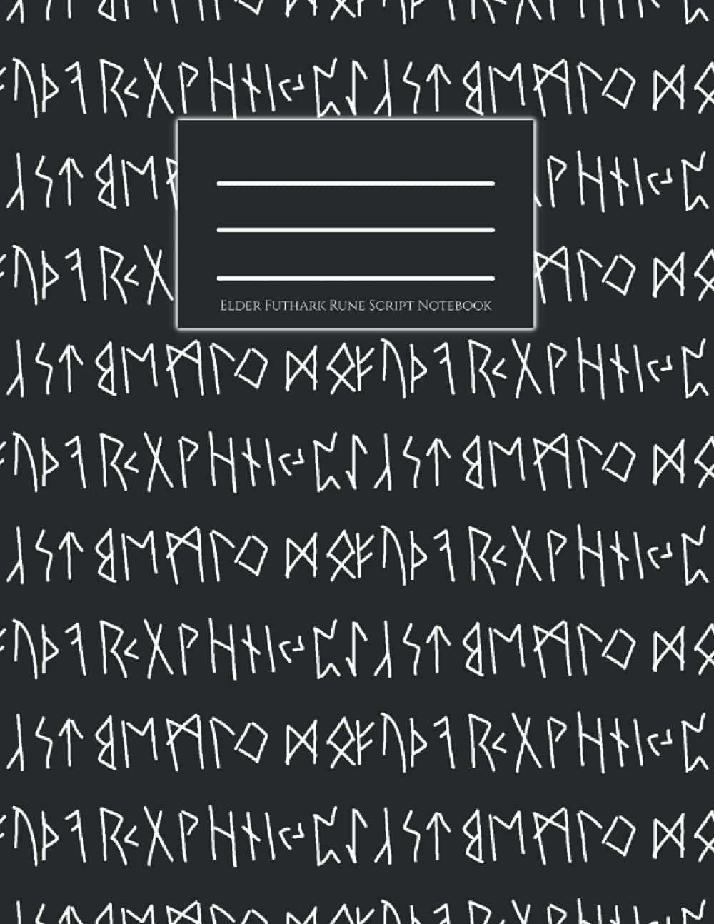 Elder Futhark Rune Script Notebook: Themed Composition College Wide ...