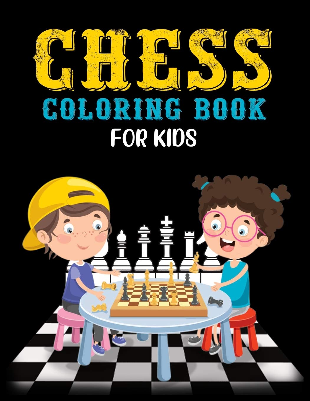 Chess Coloring Book for Kids: Classic Chess Pieces Coloring Activity ...