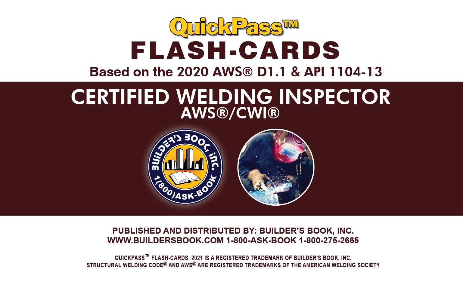 2020 Certified Welding Inspector AWS/CWI QuickPass™ Flash-Cards by Inc ...