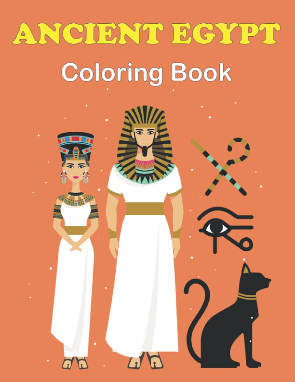 Ancient Egypt Coloring Book: A Egyptian Mythology, Cute Coloring Book ...