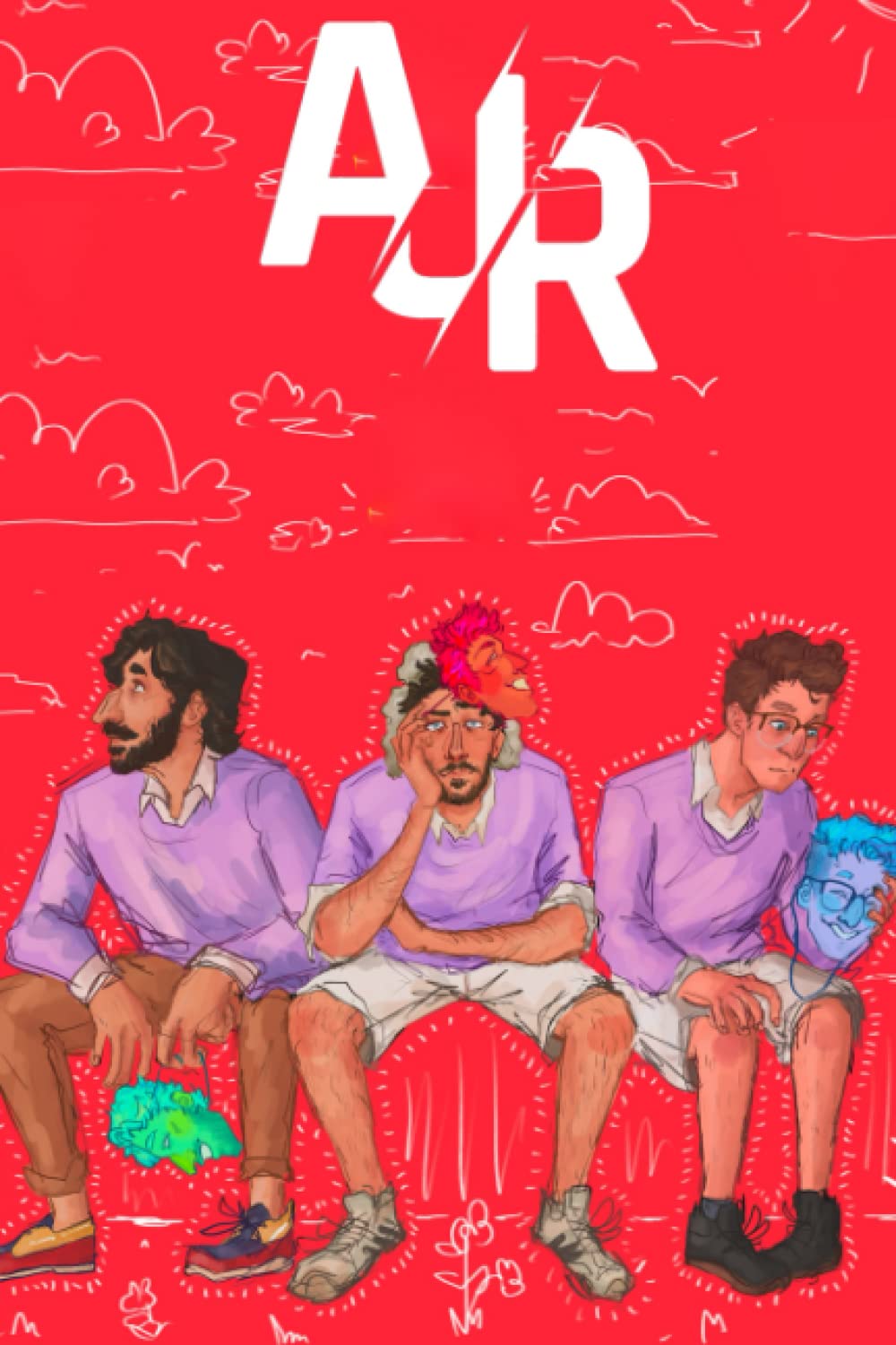 AJR Notebook: Cute College Wide Ruled Journal Notebook for School ...