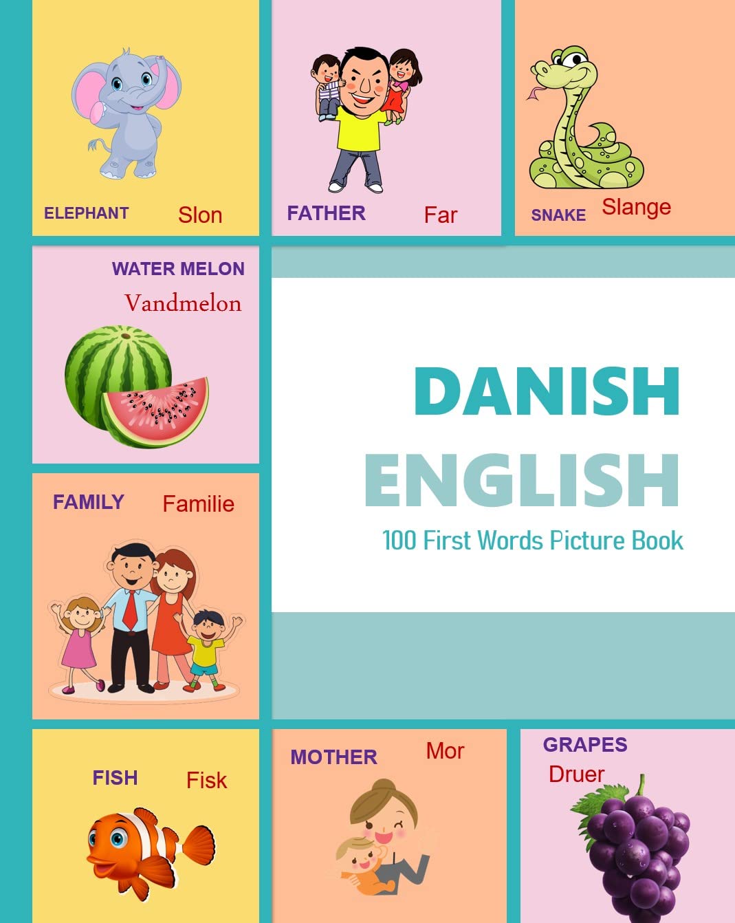DANISH ENGLISH 100 First Words Picture Book by Mamma Margaret | Goodreads