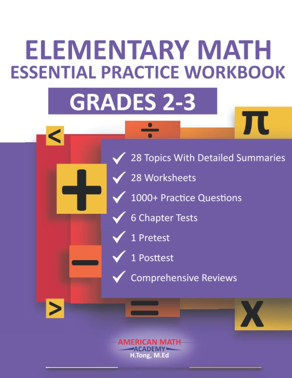 ELEMENTARY MATH ESSENTIAL PRACTICE WORKBOOK: GRADES 2-3 by American ...