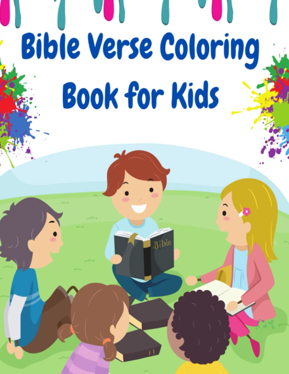 Bible verse coloring book for kids: Children's Christian coloring book ...
