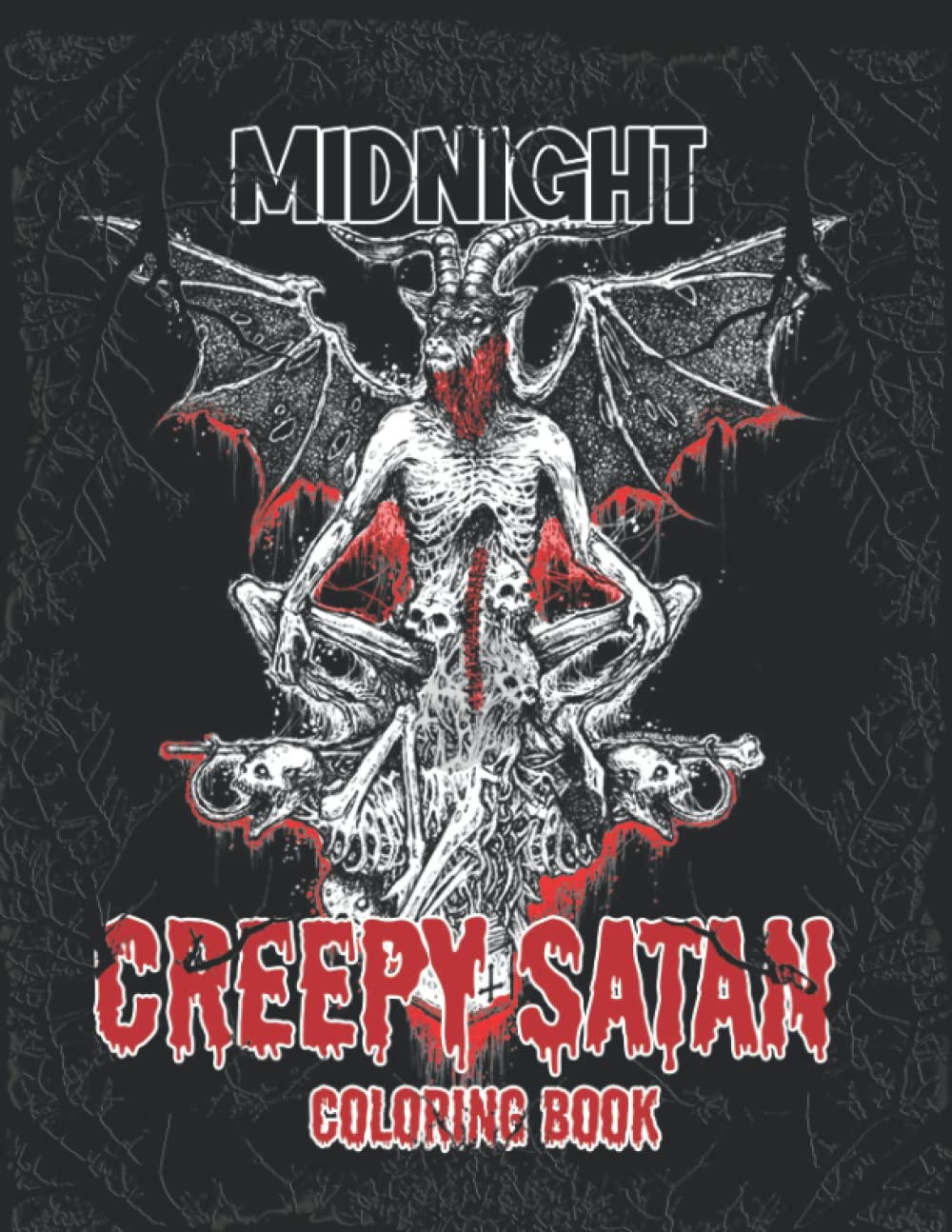 Midnight Creepy Satan Coloring Book: Over 25 Scary Artworks Of ...