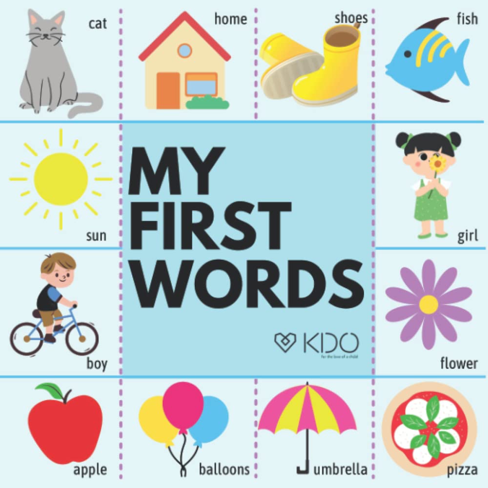 My First Words | Pictures Book | Animals, Fruits, Vegetables, Shapes ...