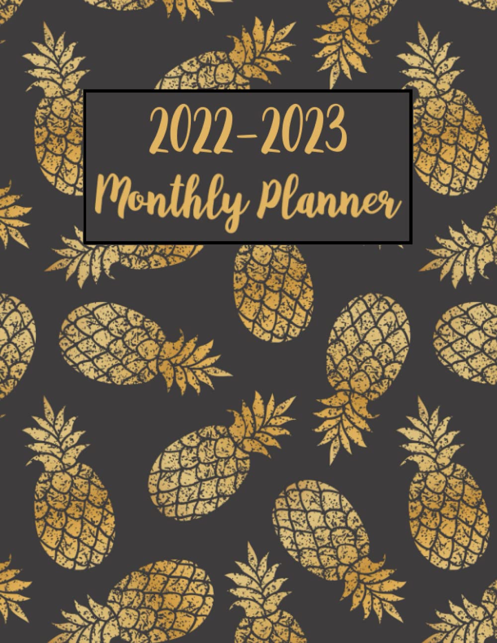 2022-2023 Monthly Planner: Pineapple Cover Themed - 2 Year Diary with ...