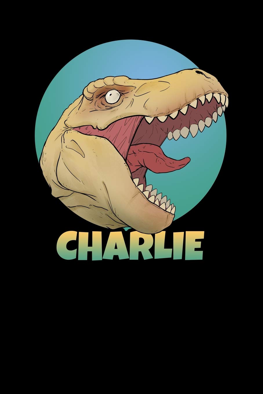 Charlie: T Rex Dinosaur 100 Lined Pages Journal Notebook - 6" x 9 ...