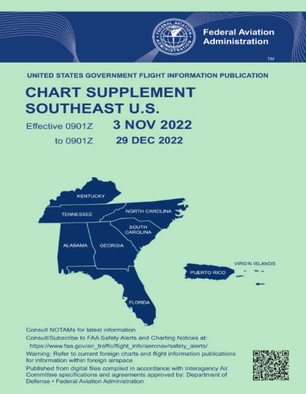 FAA Southeast U.S. Chart Supplement Effective 3 NOV 2022 to 29 DEC 2022 ...