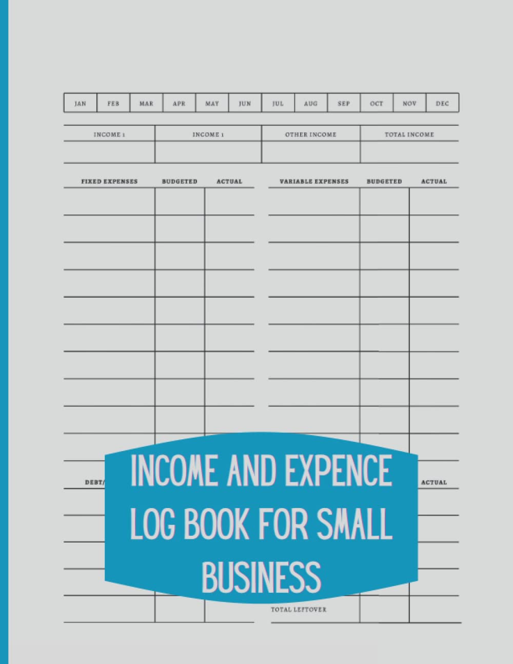 Income and expence log book for small business: Ledger book/ personal ...