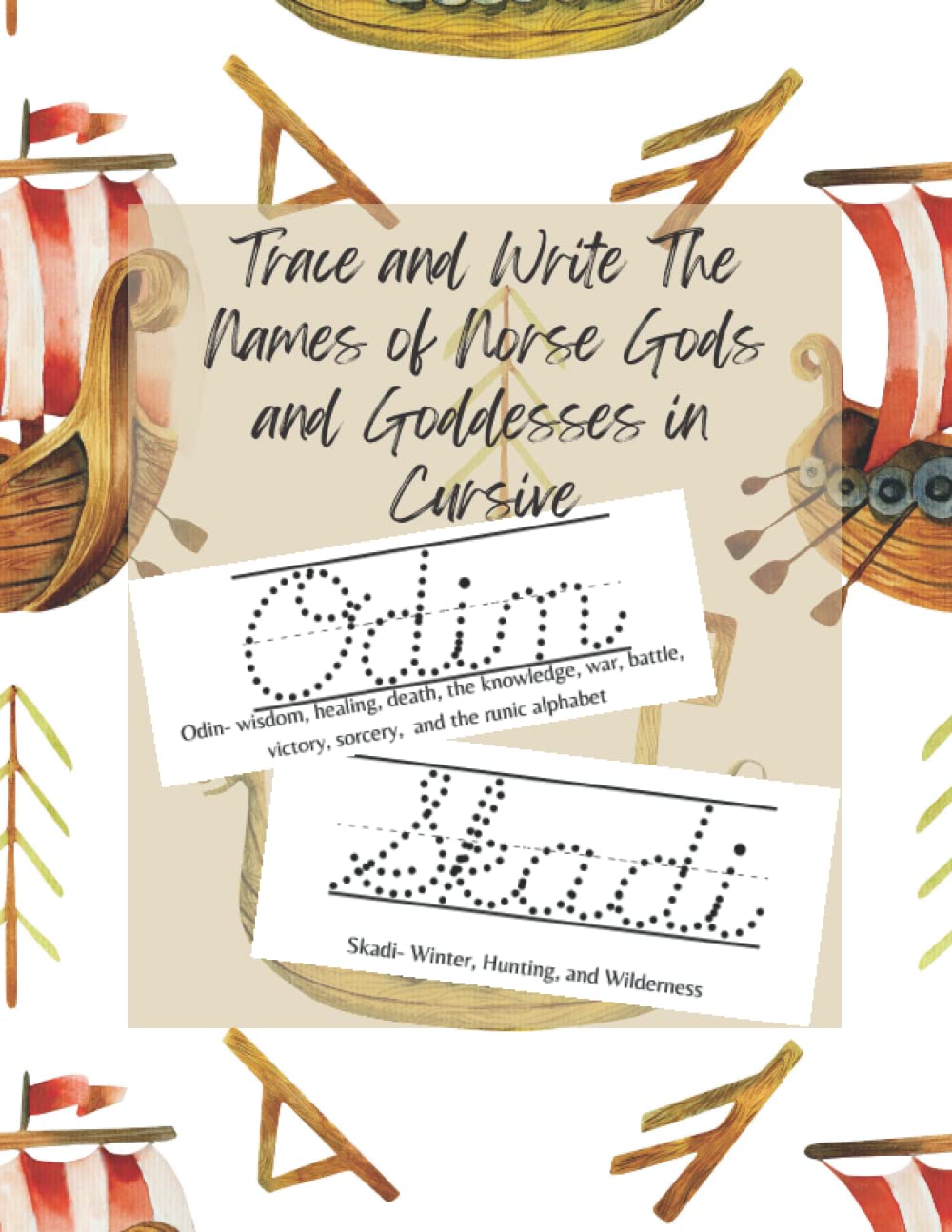 Trace and Learn Norse God and Goddess Names in Cursive: Teach Your ...
