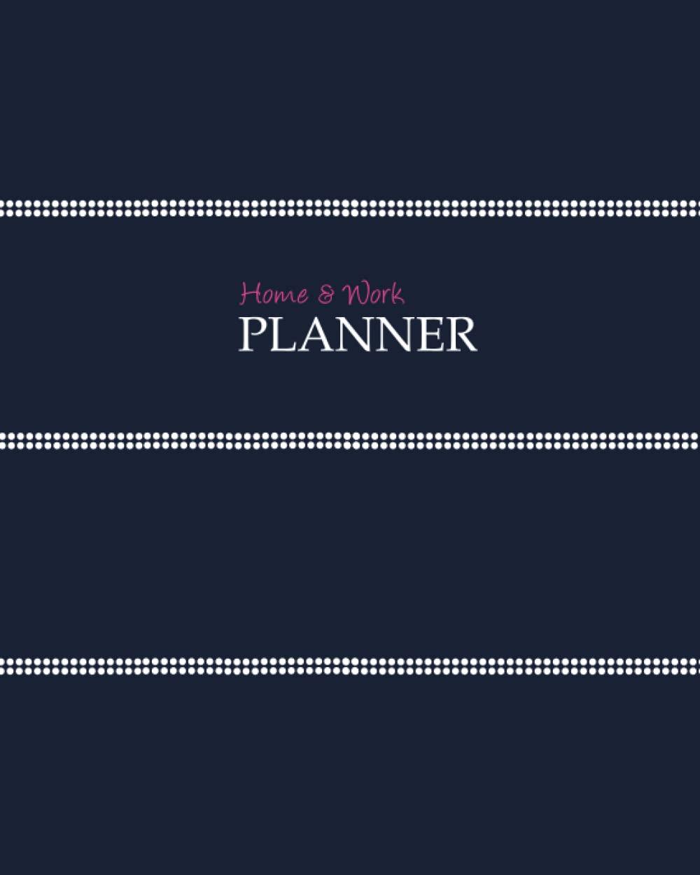 Home & Work 8x10 Weekly Planner, Navy Mini Stripes: Combine Your Home ...