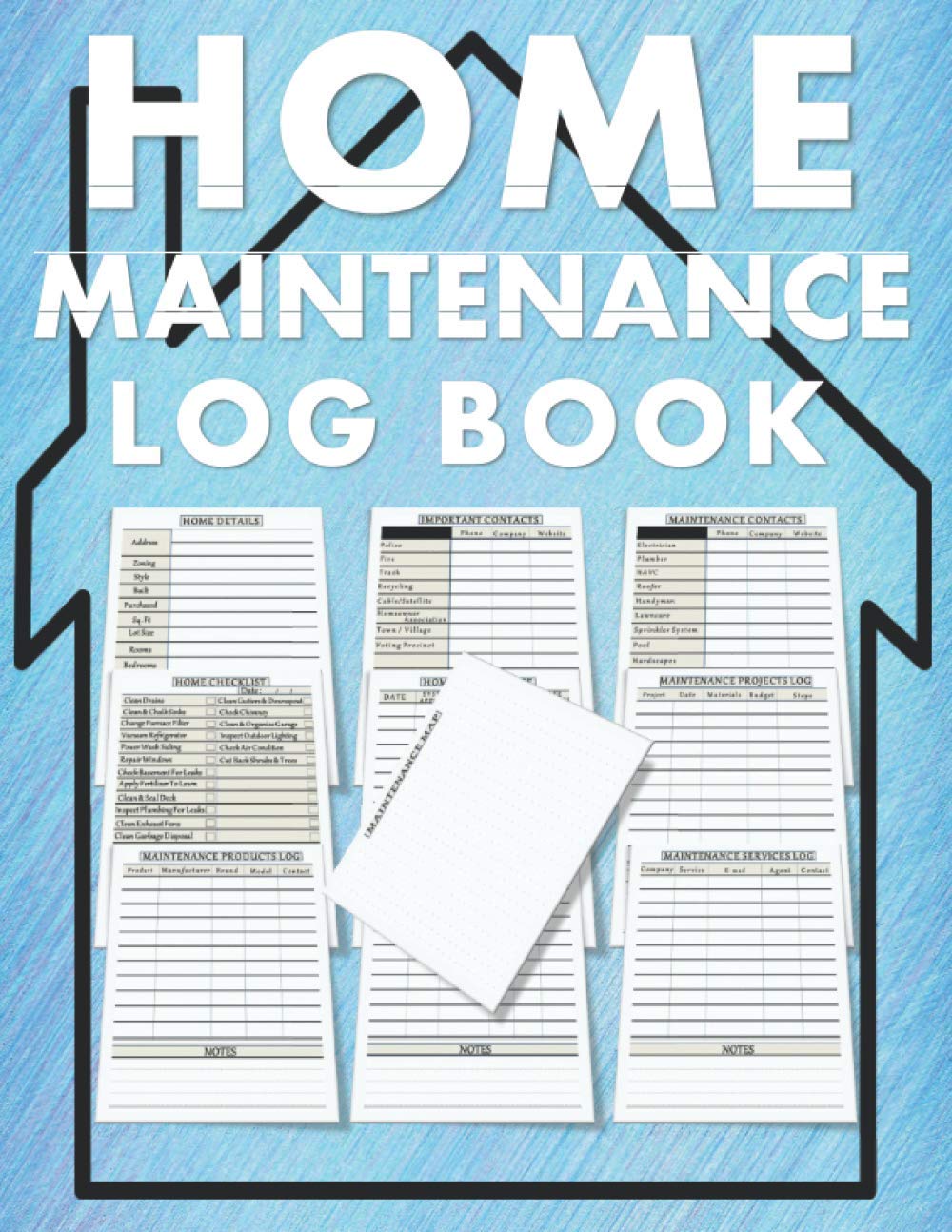 Home Maintenance Log Book: Services and Repairs Tracker, Home ...