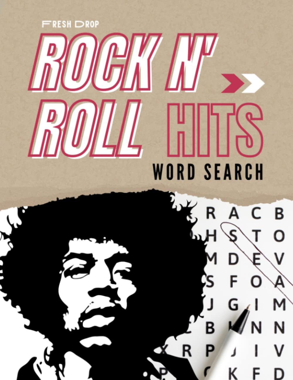 ROCK N' ROLL HITS WORD SEARCH BOOK: ROCK N ROLL WORD SEARCH FOR ALL ...