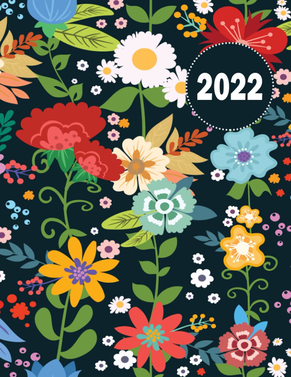 2022 Daily Planner: One Page per Day 8.5 x 11 Large | Daily Planner ...