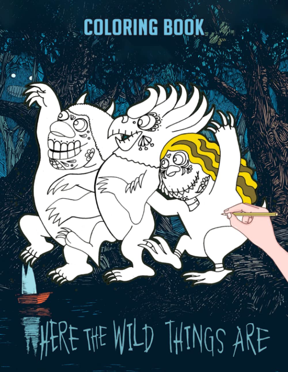 Whére The Wịld Thịngs Are Coloring Book: Fun coloring Pages with ...