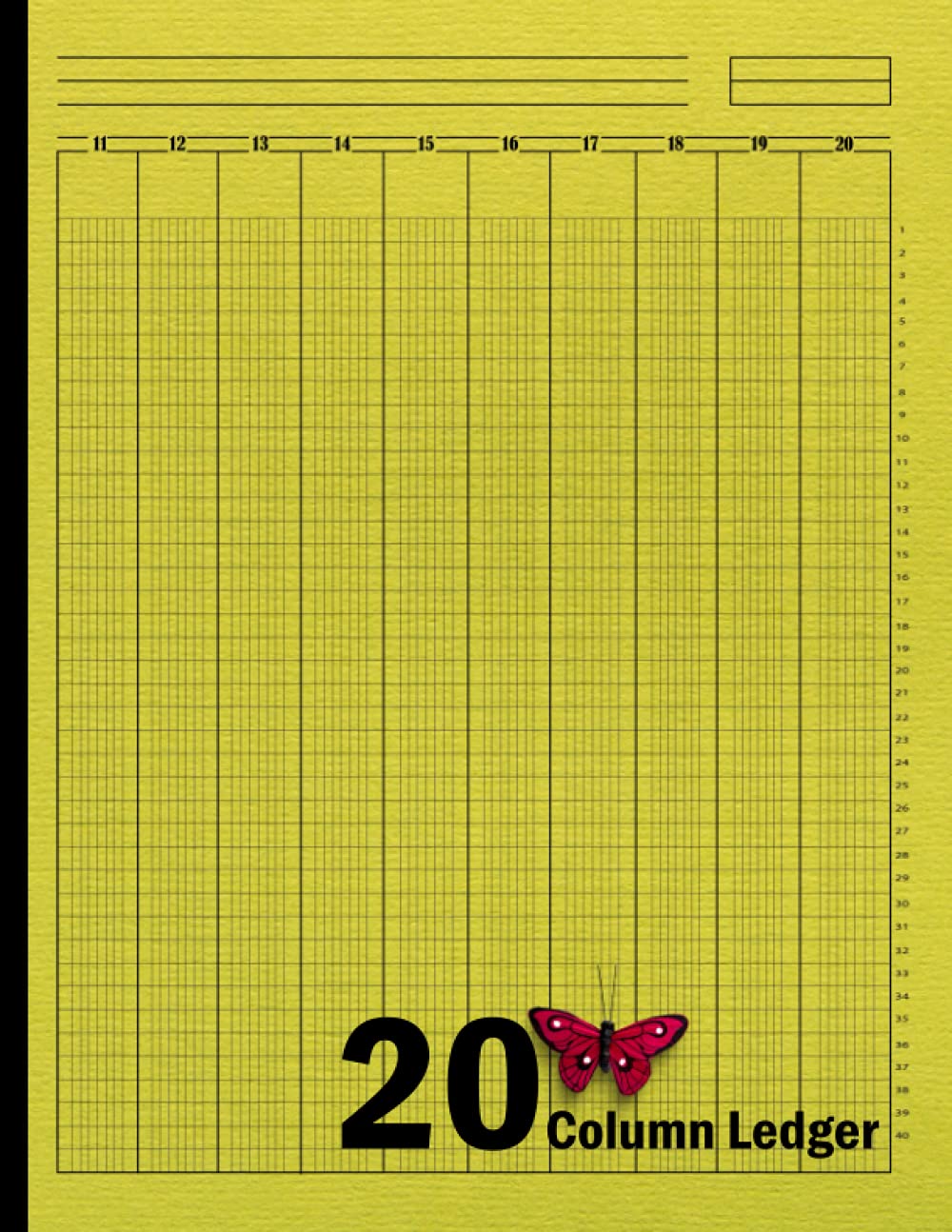 20 Column Ledger Book Checking Account Ledger Twenty Column Ledger 20-column-ledger-book-checking-account-ledger-twenty-column-ledger