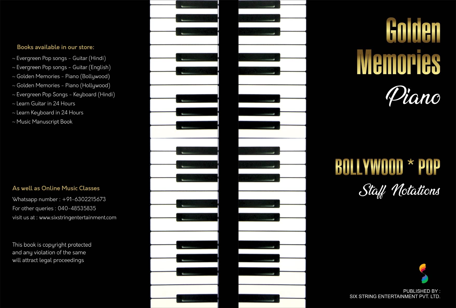 GOLDEN MEMORIES OF BOLLYWOOD- SHEET MUSIC FOR PIANO: Evergreen ...