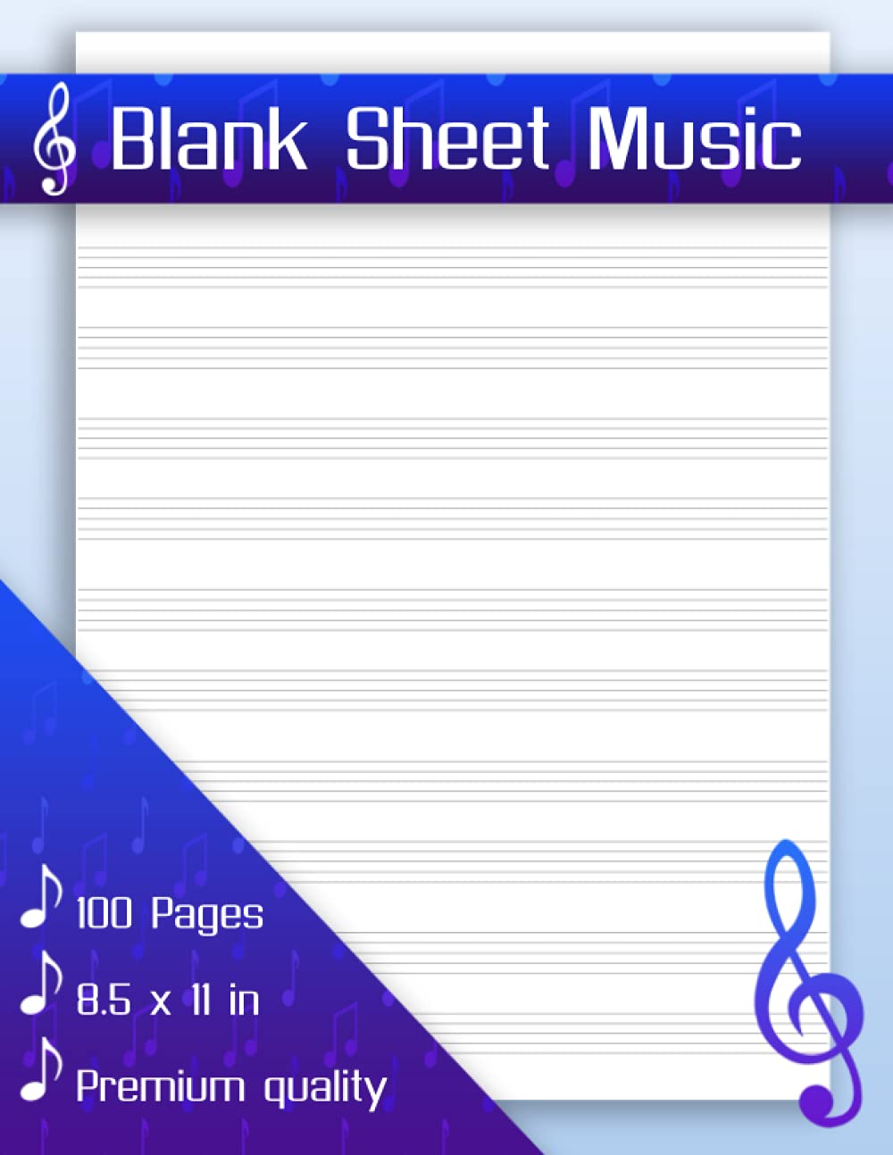 Blank Sheet Music: Musicians Blank Sheet Music Notebook / Paper for ...