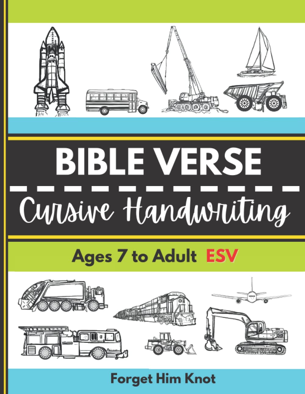 ESV Bible Verse Cursive Handwriting Practice Workbook: Write in Cursive ...