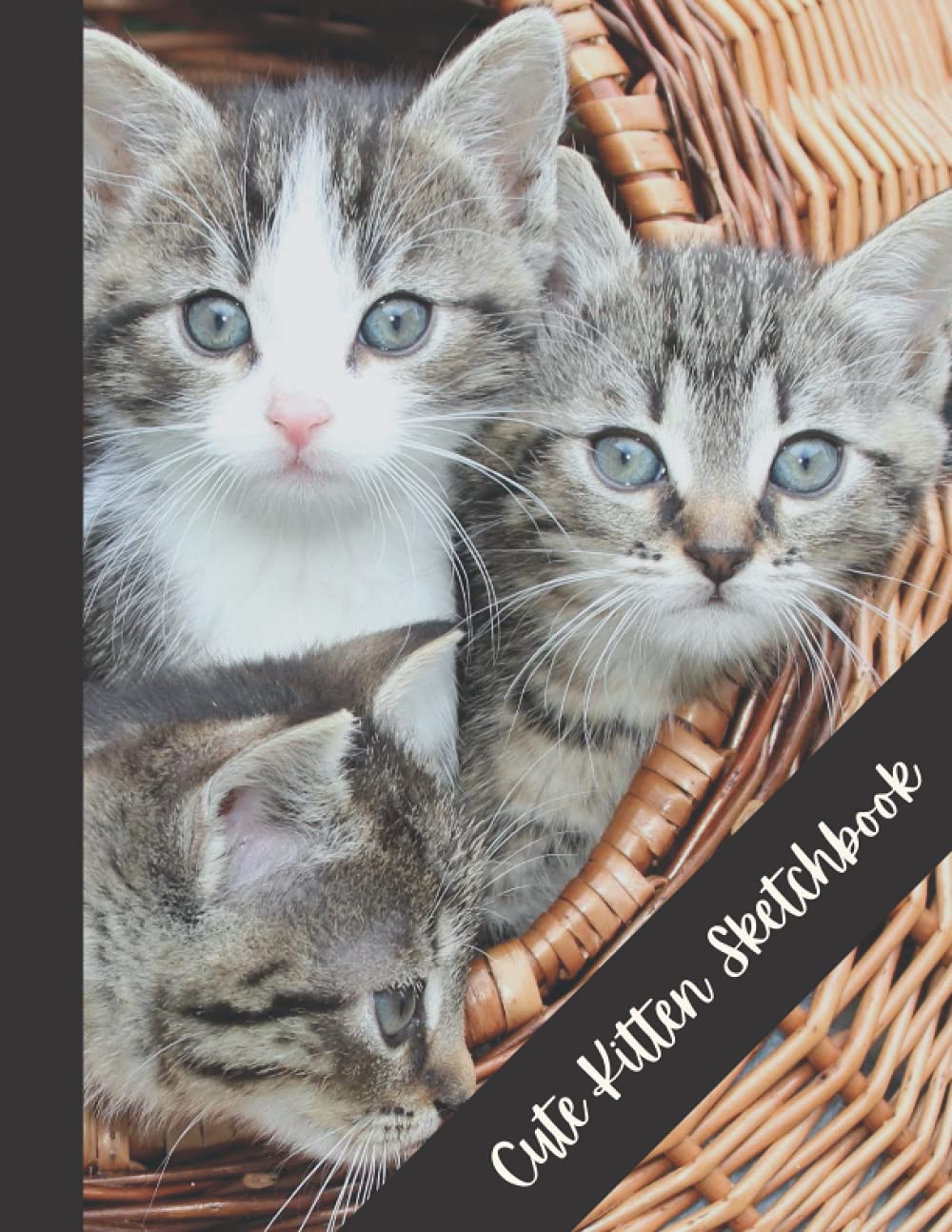 Cute Kitten Sketchbook: Cute kitten and cat lover's sketchbook. Draw ...