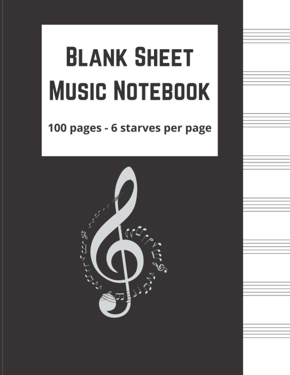 Blank Sheet Music Notebook: Music Write Notebook ⎈ Notebook for ...