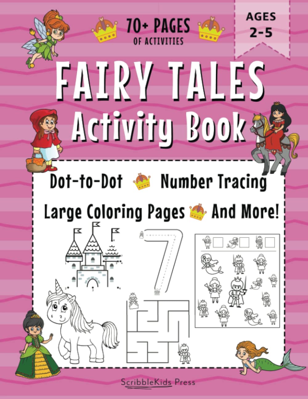 Fairy Tales Activity Book for Toddlers And Preschoolers Ages 2-5: 70 ...