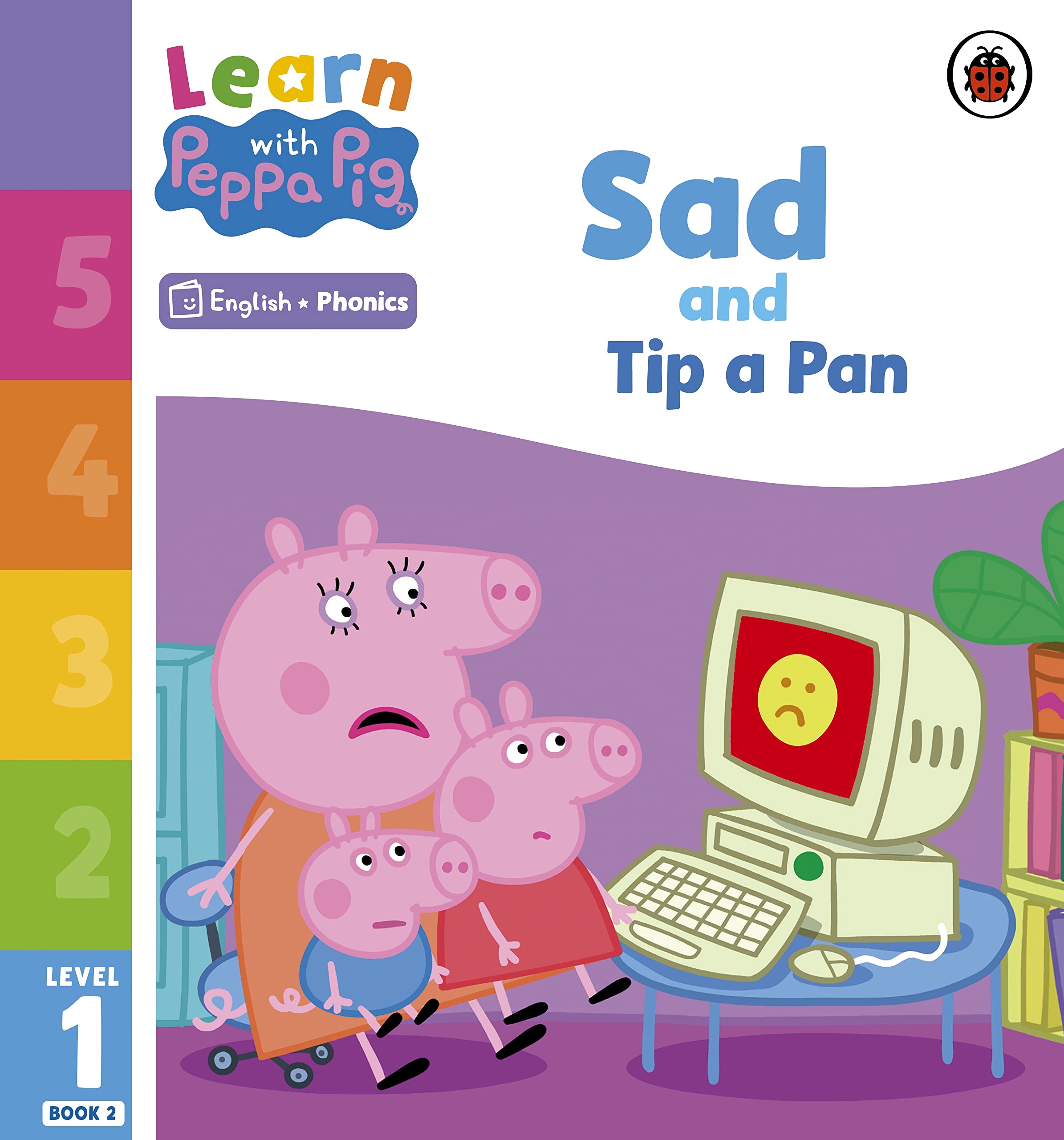 Learn with Peppa Phonics Level 1 Book 2 - Sad and Tip a Pan by Peppa ...