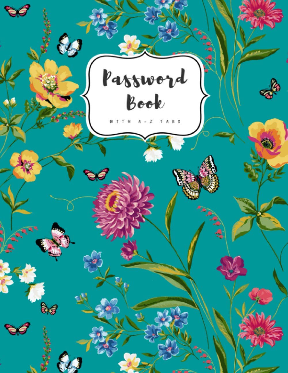 Password Book with A-Z Tabs: 8.5 x 11 Internet Password Logbook with ...