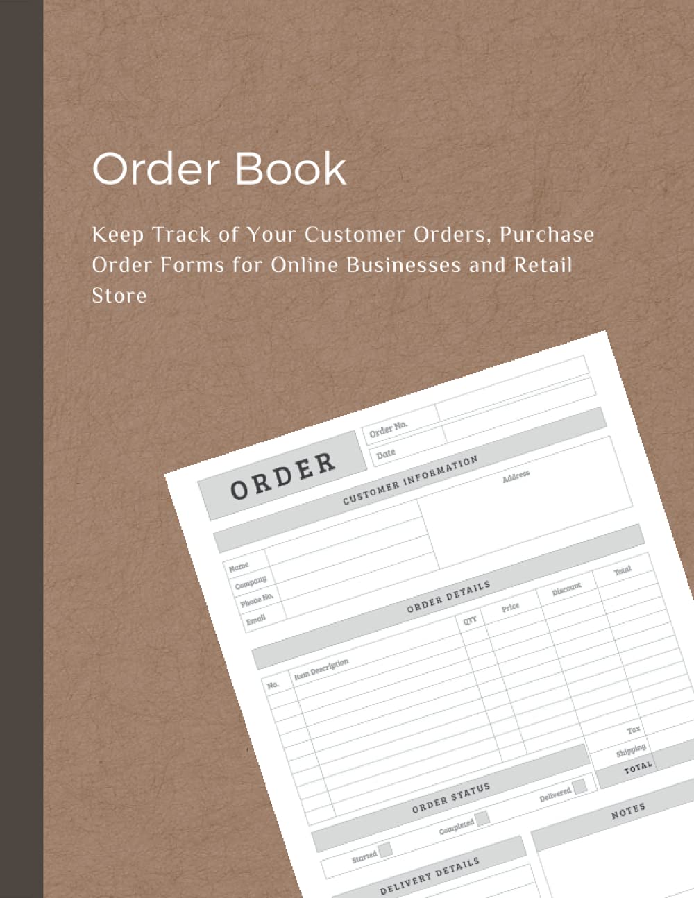 Order Book: Keep track of your customer orders with this simple and ...