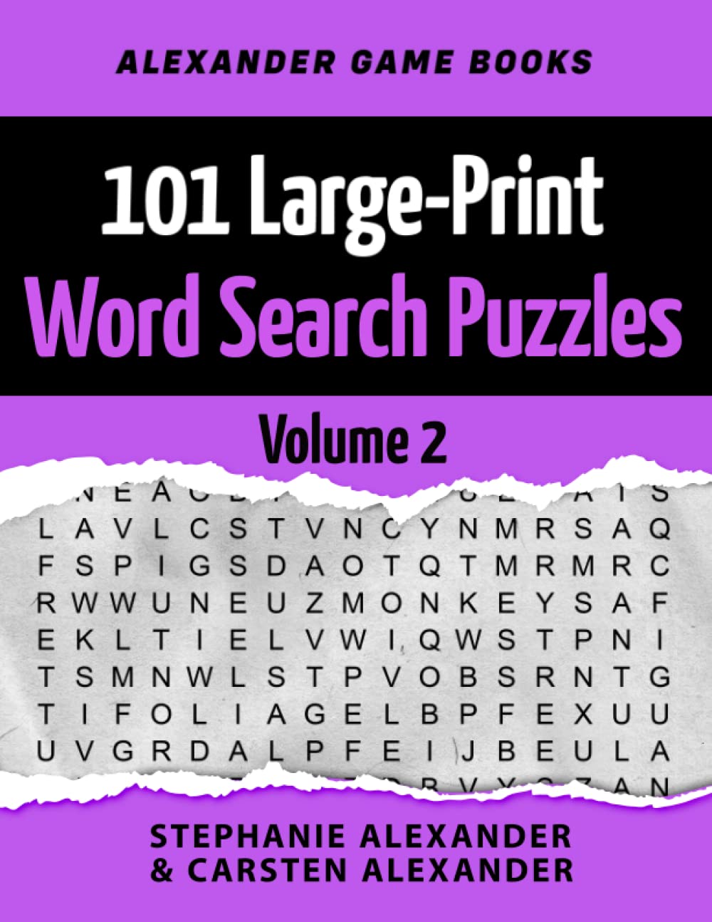 101 Large-Print Word Search Puzzles For Adults: Volume 2 by Stephanie ...