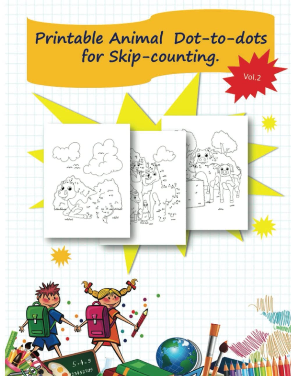 Printable Animal Dot-to-dots for Skip-counting Vol.2: Dot to Dot Book ...