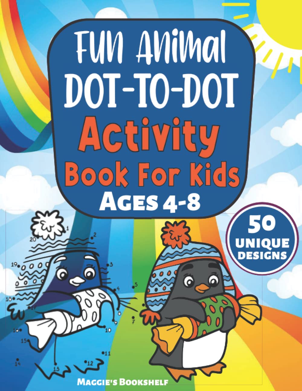 Fun Animal Dot-to-Dot: Activity Book for Kids Ages 4-8 by Maggie's ...