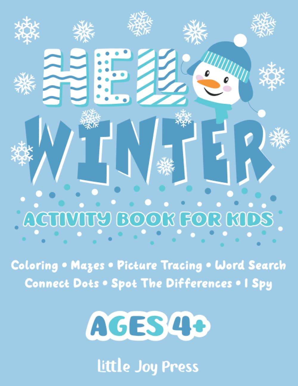 Hello Winter Activity Book for Kids: Coloring, Mazes, Picture Tracing ...