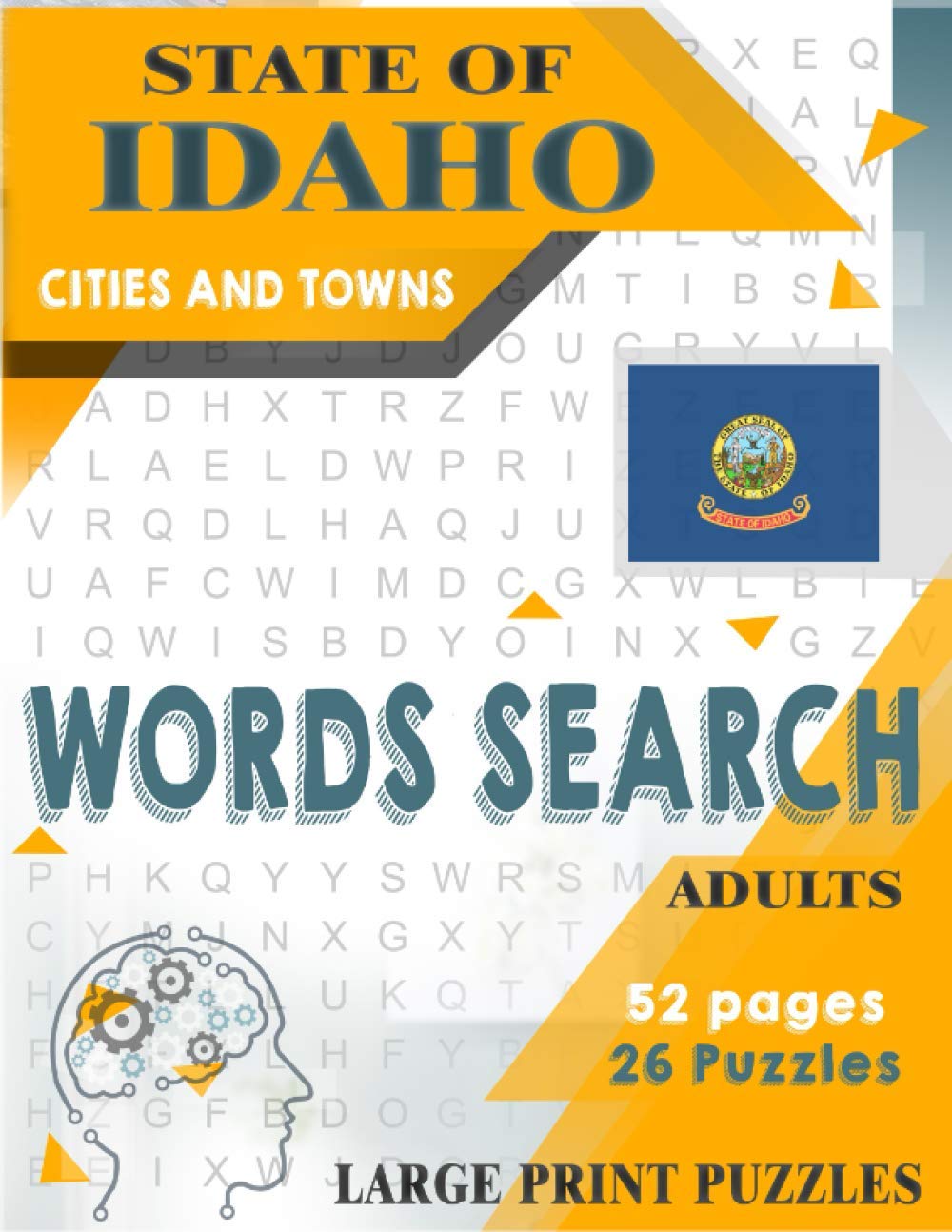State of IDAHO Cities and Towns Words Search: BRAIN GAME with Cities ...